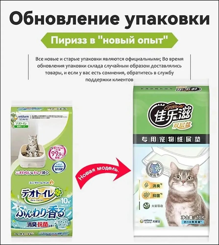 Бестселлер: впитывающие пеленки для лотков без отдушки
