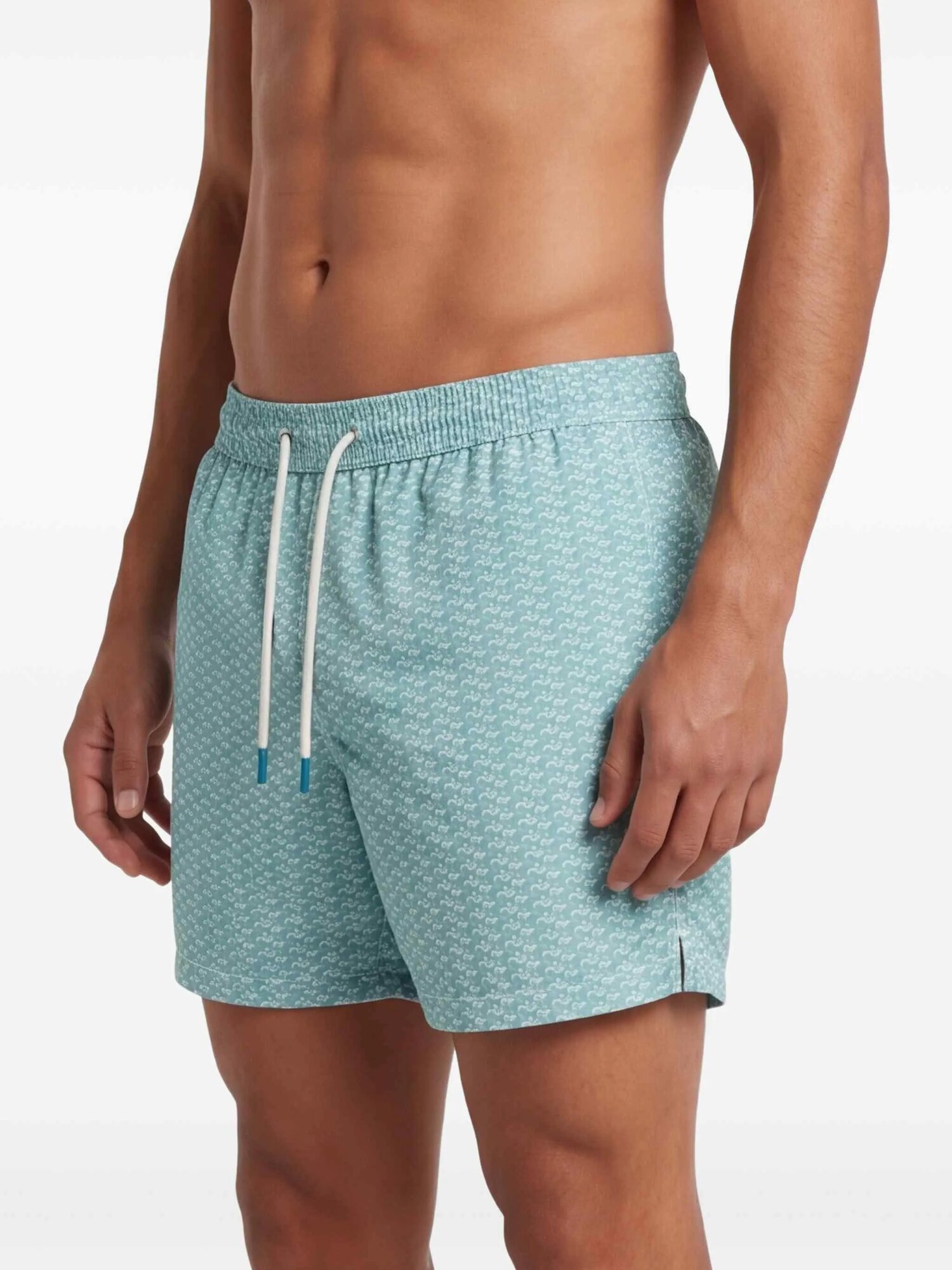 Шорты для плавания Fefe Patterned drawstring swim shorts, размер 52, синий — фото 1