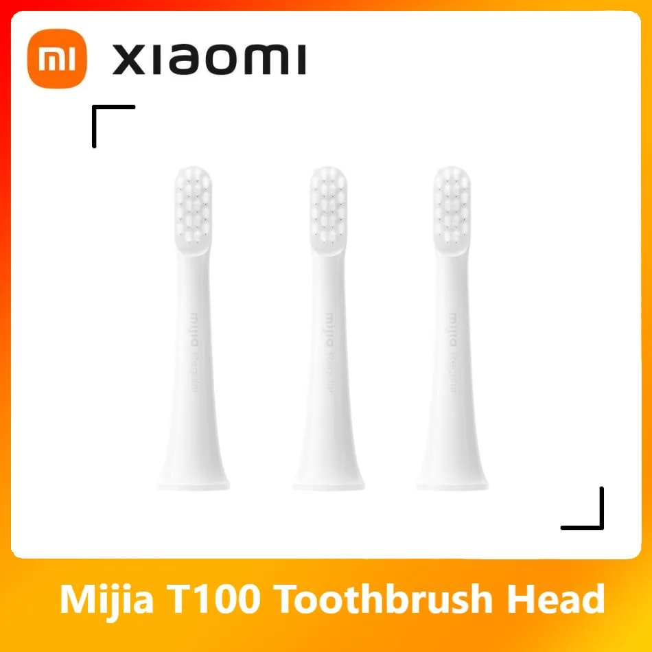 Xiaomi Mijia T100 Насадки для щетки, 3 шт, мягкие щетинки, материал FDA, для чувствительных десен, универсальная