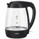 Электрический чайник Tefal KO450832, стекло/пластик, мощность 2200Вт, чёрный