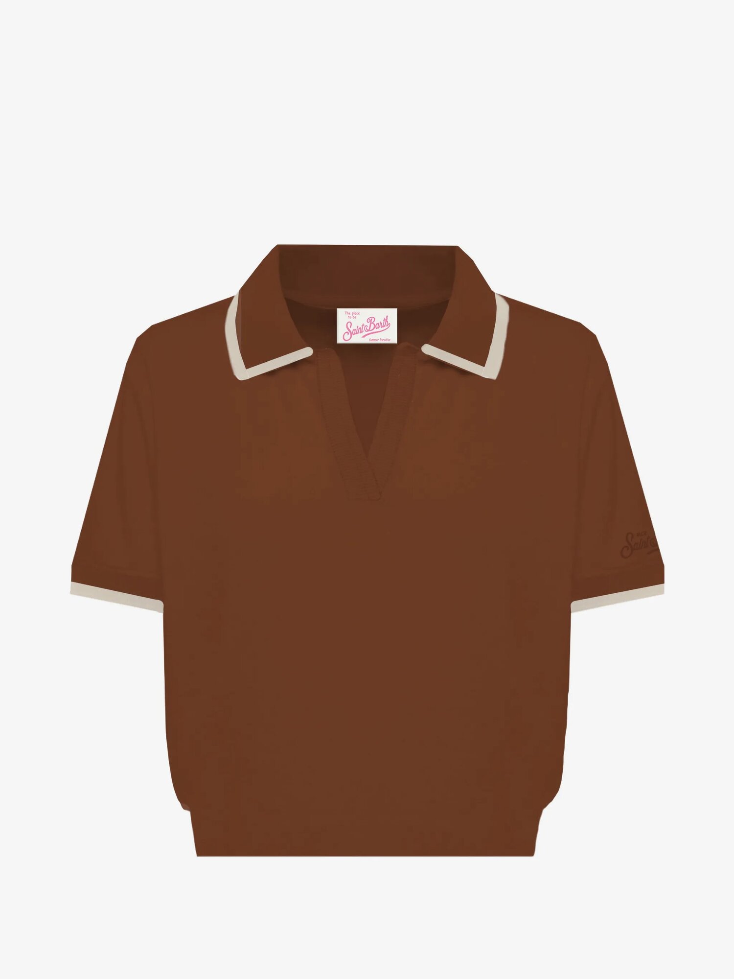 Футболка Evonne contrast-trim T-shirt