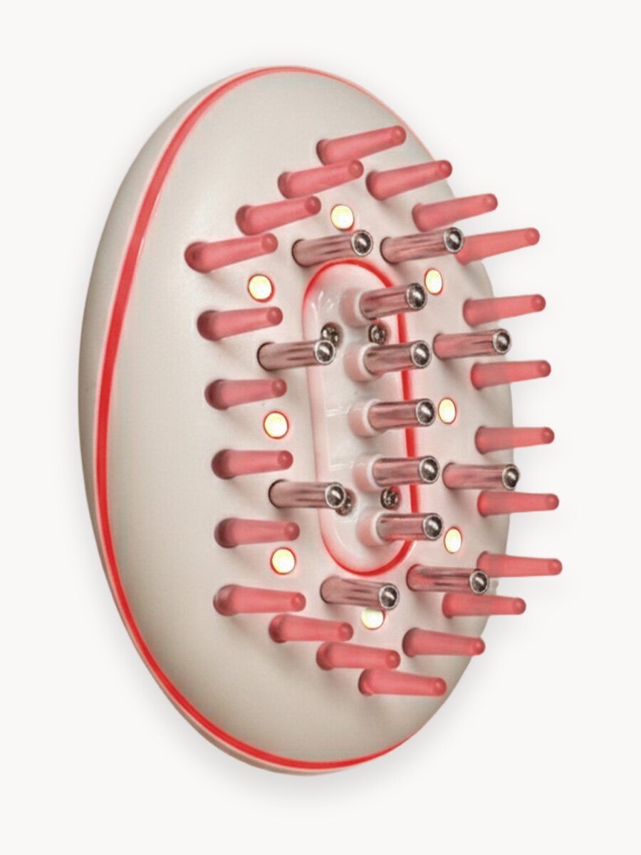 Лазерная расческа HoneyCare "3 в 1", с массажем, подсветкой, от выпадения, беспроводная
