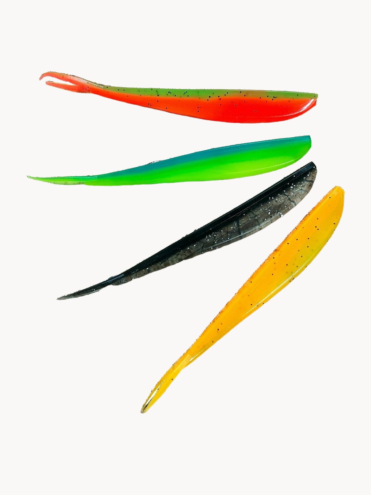 Крупная силиконовая приманка для рыбалки Pike Slag 14 см (свимбейт/ джеркбейт), цвет Микс, 4 шт.