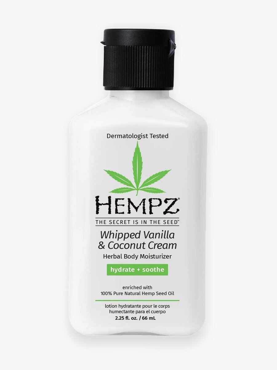 Молочко для тела Взбитые Ванильно-кокосовые сливки Hempz Whipped Vanilla & Coconut Cream 66 мл