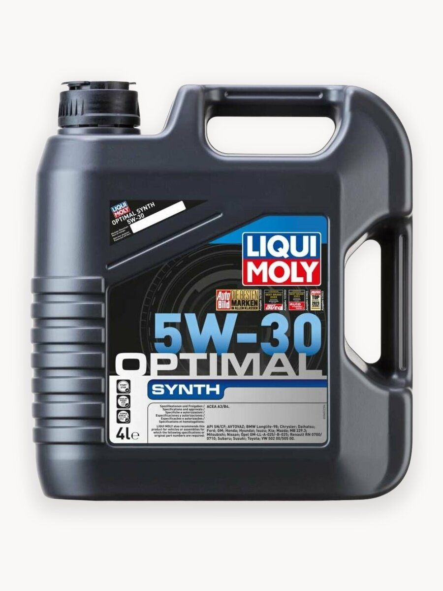 НС-синтетическое моторное масло LIQUI MOLY Optimal HT Synth 5W-30 A3/B4 4л 39001, синий, 4 л