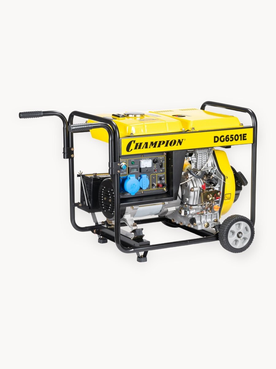 Генератор дизельный DG6501E 5,5 кВт, Мощность двигателя-6.6 кВт/8.9 л. с.