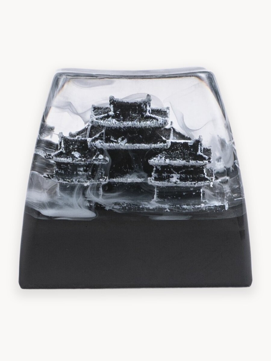 Кейкапы, Artisan ，《Китайская барабанная башня》, ручная работа, для механической клавиатуры