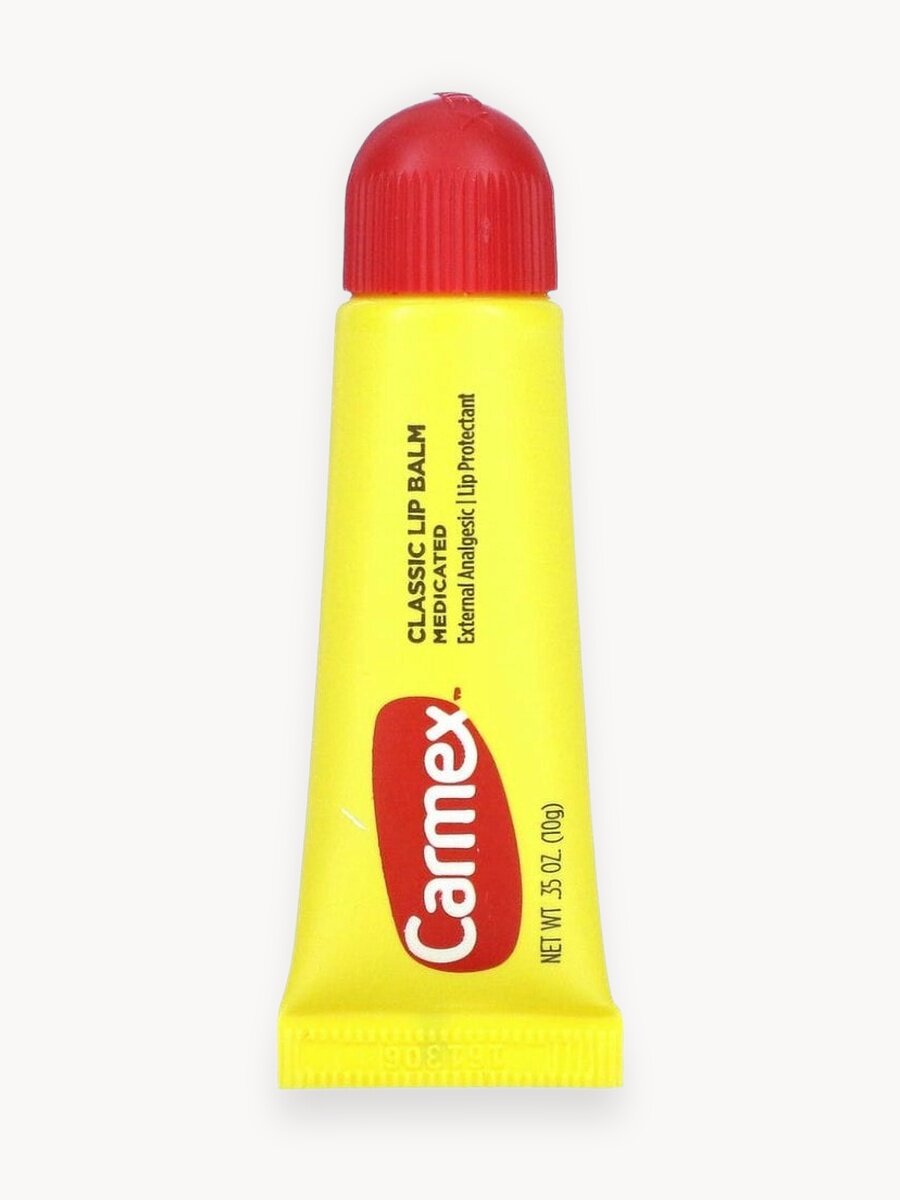 Carmex, Классический бальзам для губ, лечебный, набор 2 шт. по 10 г