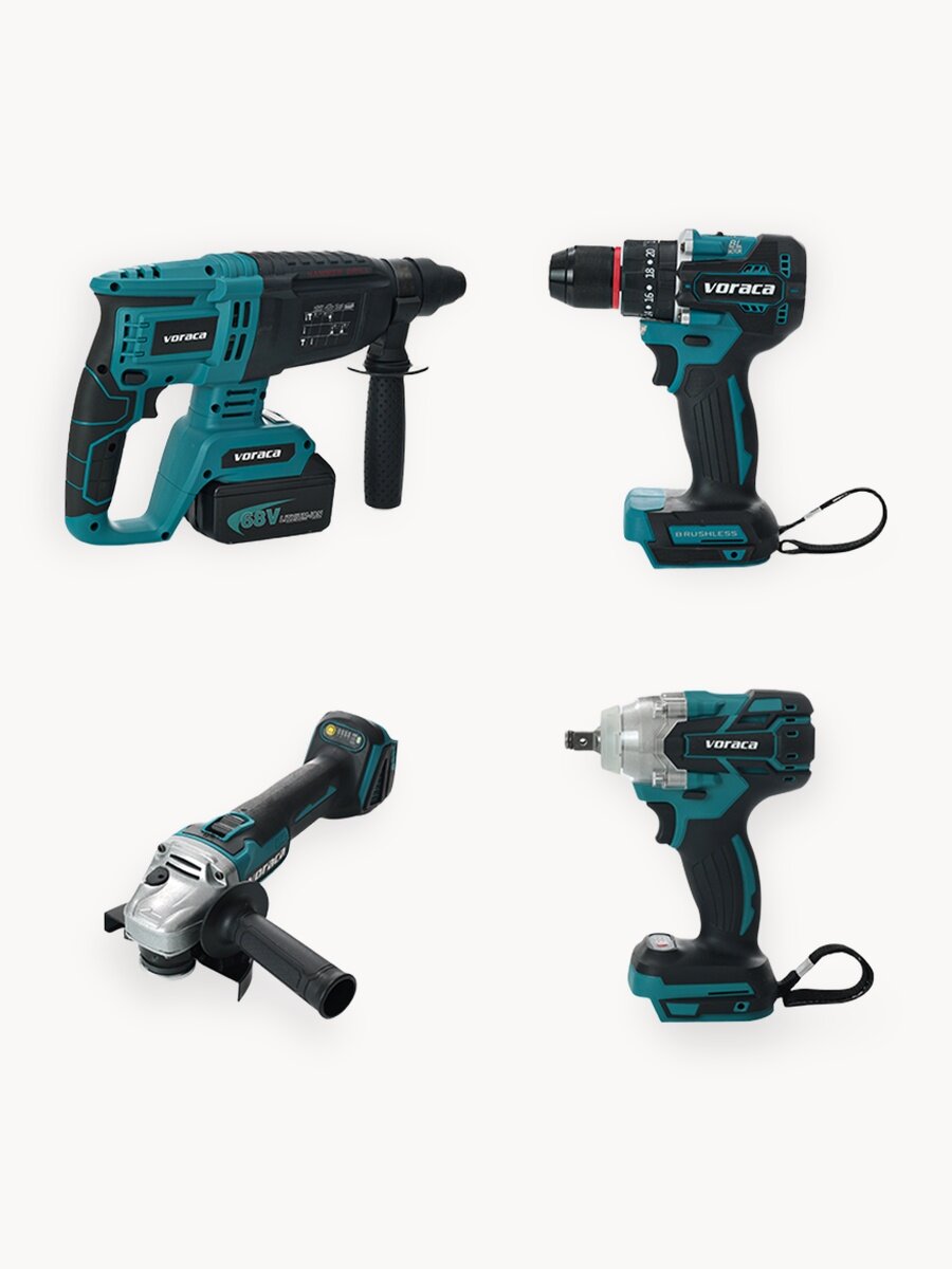 Набор инструментов voraca, бесщеточный, тормоз двигателя, ударный режим