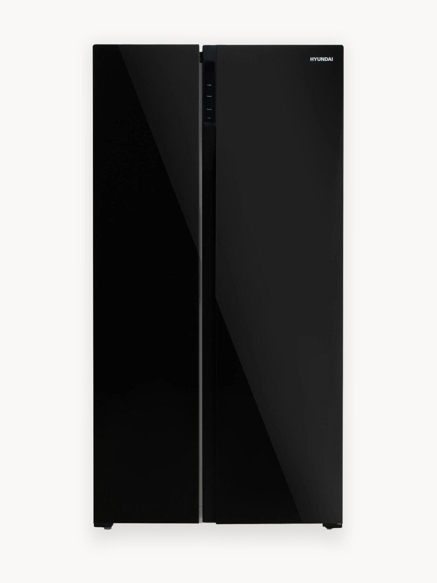 Холодильник Side-by-Side Hyundai CS5003F No frost, черное стекло , инвертер