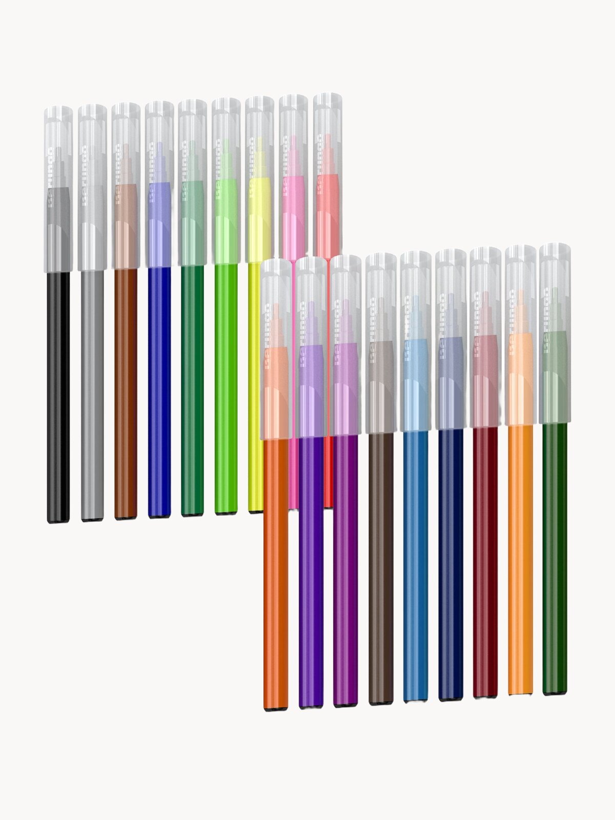 Фломастеры Berlingo, 18 цв, смываемые, блистер с европодвесом