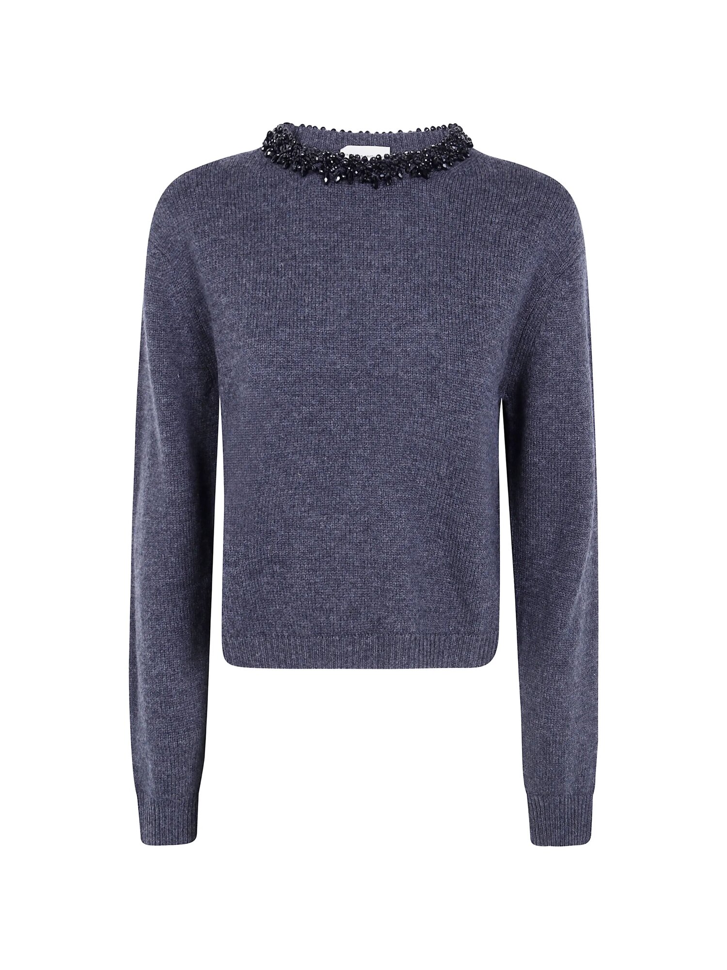 Свитер SEMICOUTURE Bead-embellished round-neck sweater