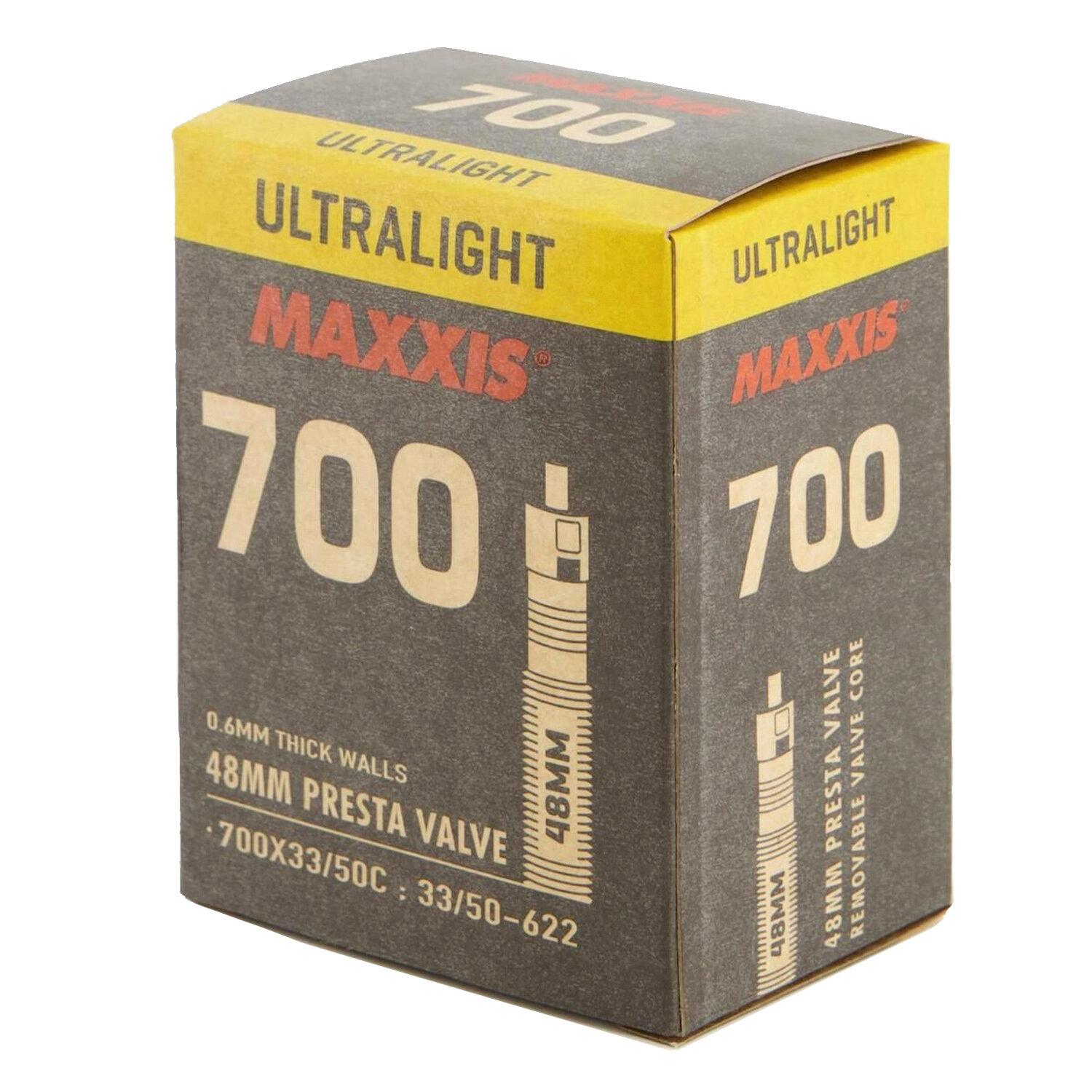 Велокамера Maxxis Ultralight 700x33/50 33/50-622 0.6mm Велониппель 48 мм