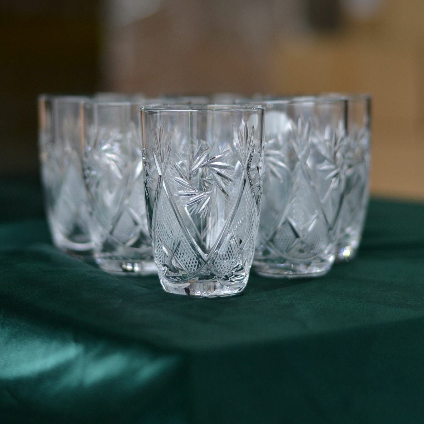 Стаканы хрусталь Неман стеклозавод "Мельница" набор 6 шт, 200 мл, (4189 1000/1) для коктейлей, виски, напитков, вина