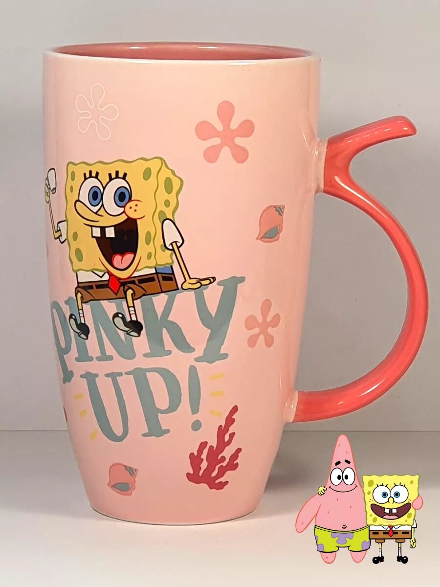 Кружка "Губка Боб", керамическая, для СВЧ и посудомойки, с декором, 600 мл