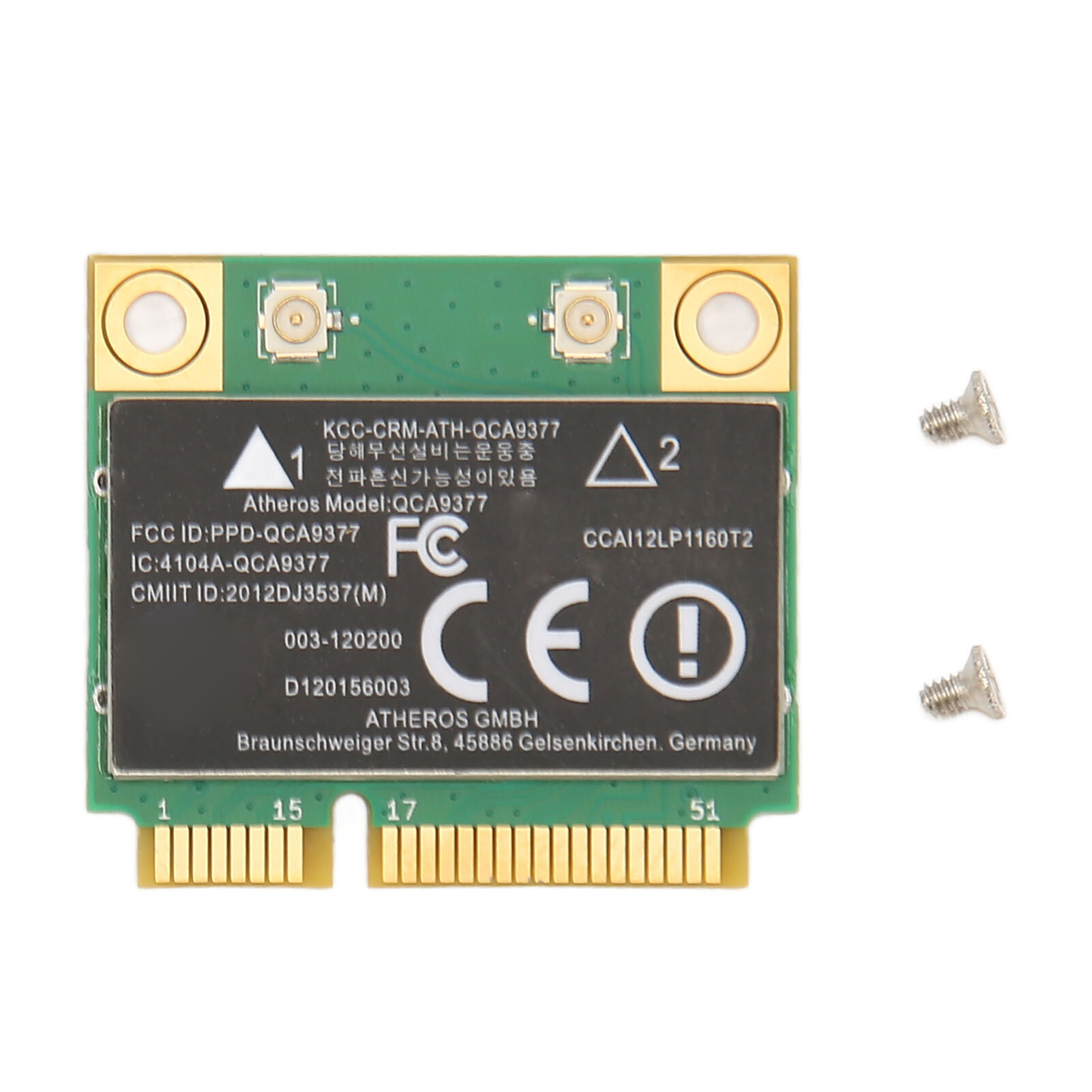 Сетевая карта Mini PCI-E с поддержкой двухдиапазонного Wi-Fi и Bluetooth 4.2, скоростью до 433 Мбит/с, высокоскоростной беспроводной адаптер для Windows 7, 8, 10.