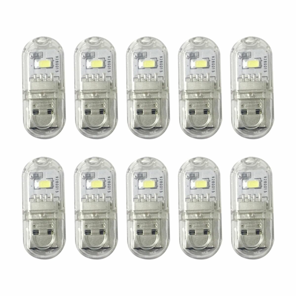 Светодиодная Лампа С Разъемом USB Для Внешнего Аккумулятора, Портативный Ночник, Теплый Свет