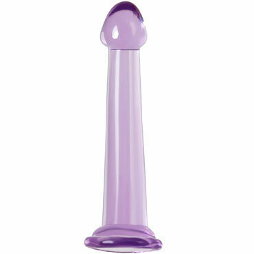 Toyfa Basic Jelly Dildo M, фиолетовый Нереалистичный фаллоимитатор