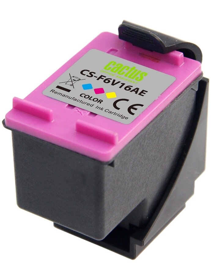 Картридж струйный Cactus CS-F6V16AE №123 многоцветный (6.4мл)