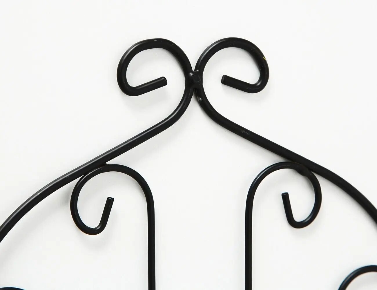 Металлическая настенная полка для цветов и растений мильхе, чёрная, 32 см, Boltze