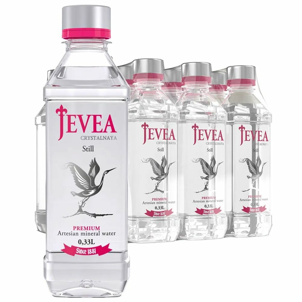Jevea/Жевея негазированная вода 0,33л*12 шт.