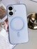 Чехол О'кейси, для iPhone 16, MagSafe, защита камеры, матовый, синий