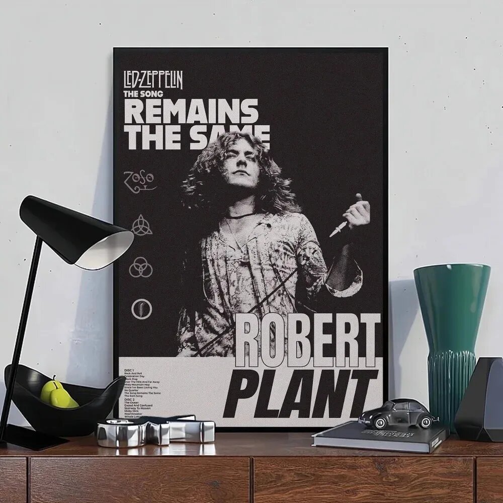 Постер Led Zeppelin "Remains the Same" Robert Plant, 20x30см, цвет 2