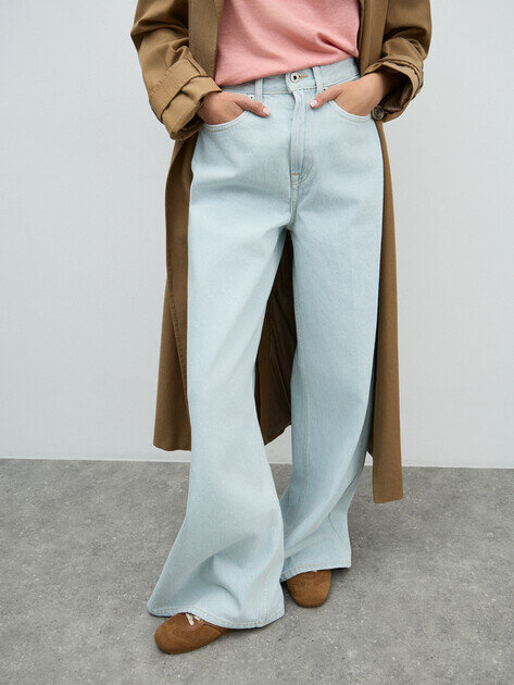 Джинсы широкие 