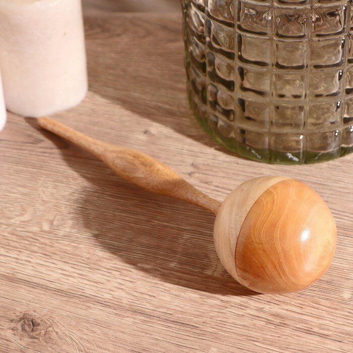 Сувенирный музыкальный инструмент "Маракас" дерево лак 25х7х7 см