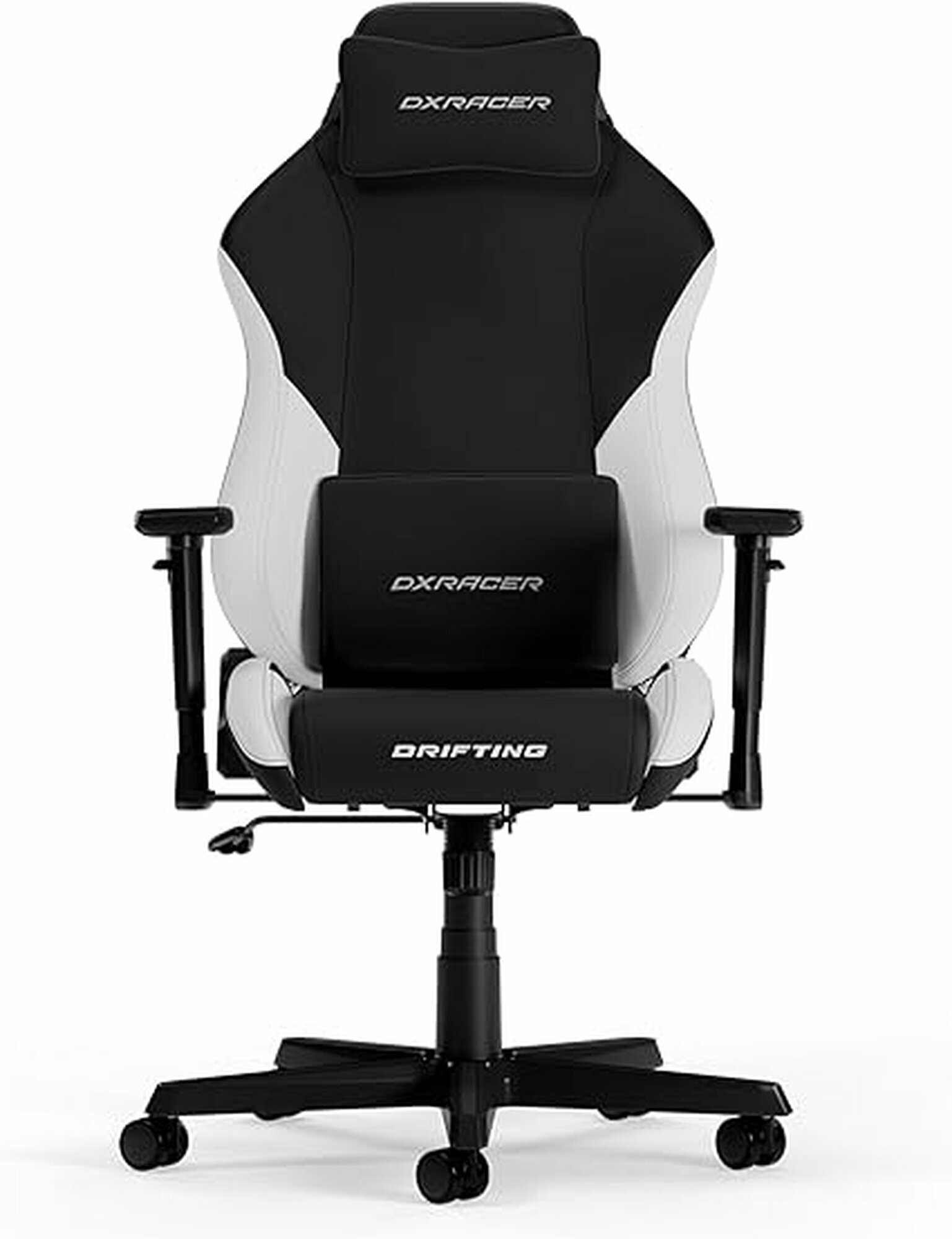 Компьютерное кресло - DxRacer DRIFTING L из оригинальной кожи, черный/белый, DRIFTING-L-C23-LTA-NW-X1