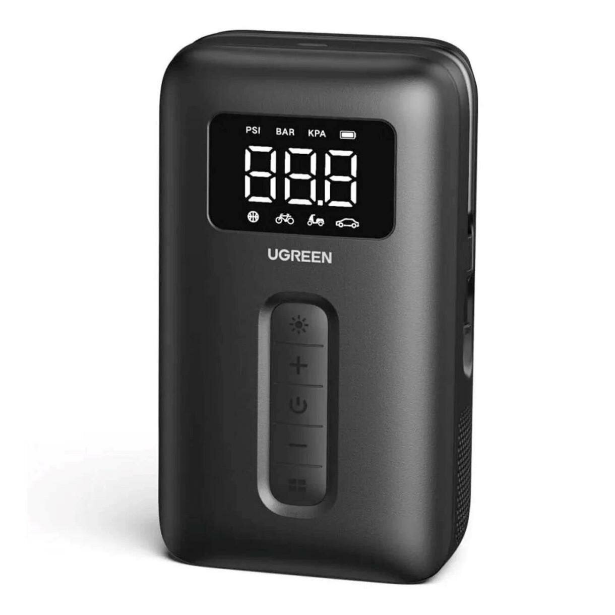 Компрессор портативный электрический UGREEN CD259 (15951) Portable Tire Inflator Черный RU