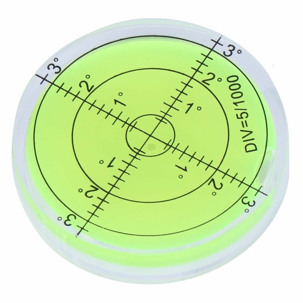 Круглый универсальный горизонтальный пузырь диаметром 60*12 мм