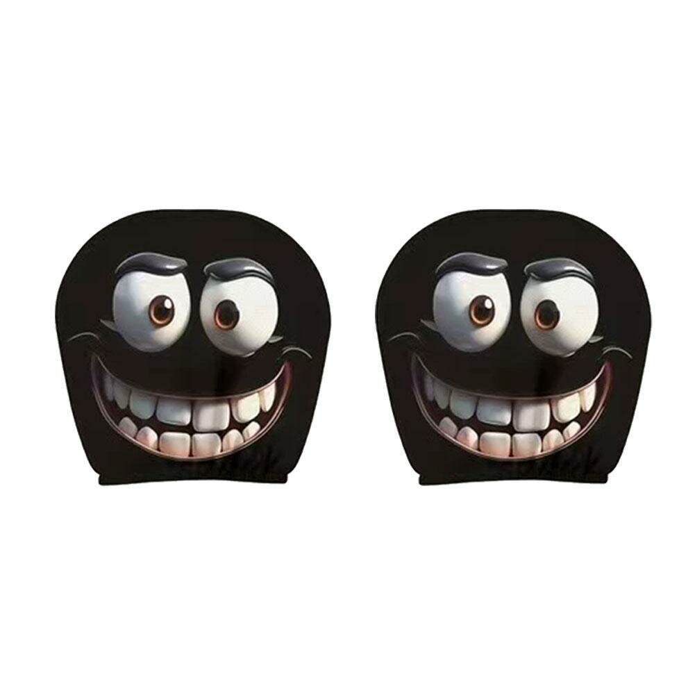 Чехлы для автомобильных подголовников из 2 предметов, страшный чехол для подголовника автокресла на Хэллоуин