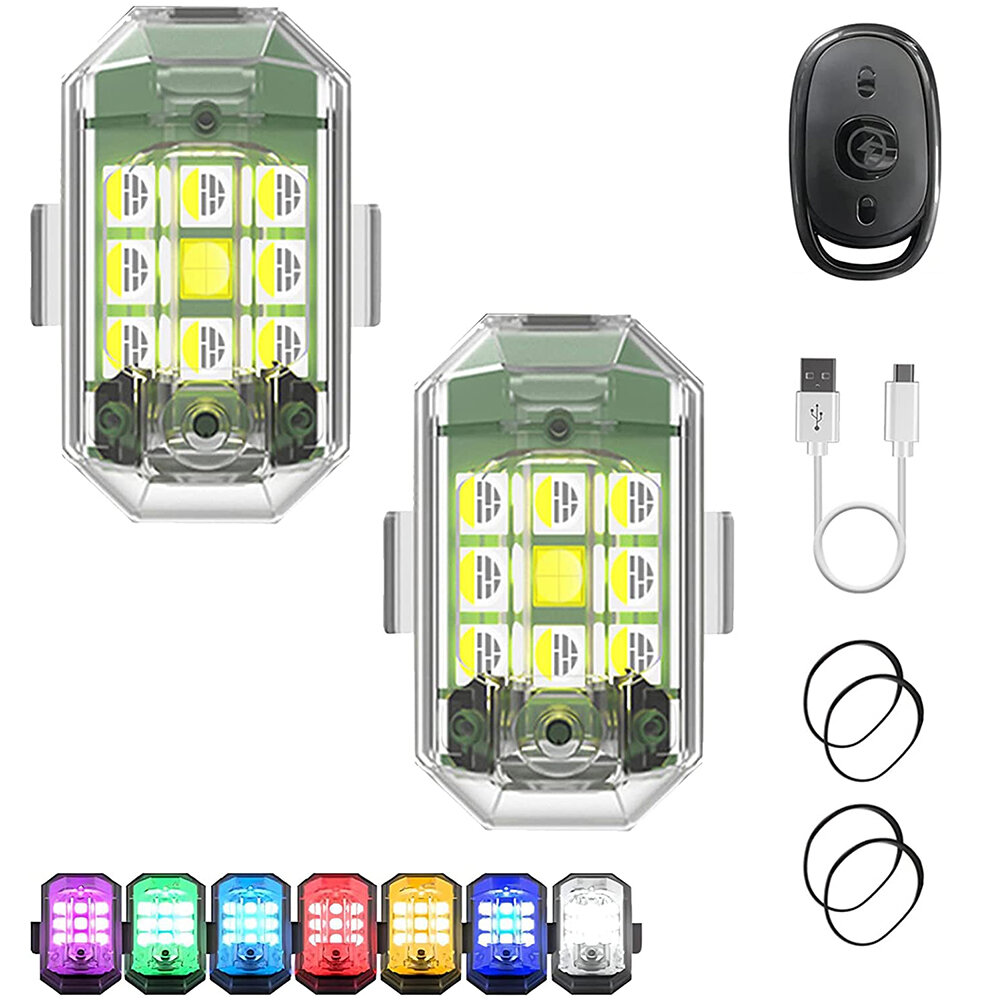 Высокая Яркость Светодиодного Стробоскопа 7 Цветов USB Перезаряжаемых Беспроводных Ламп