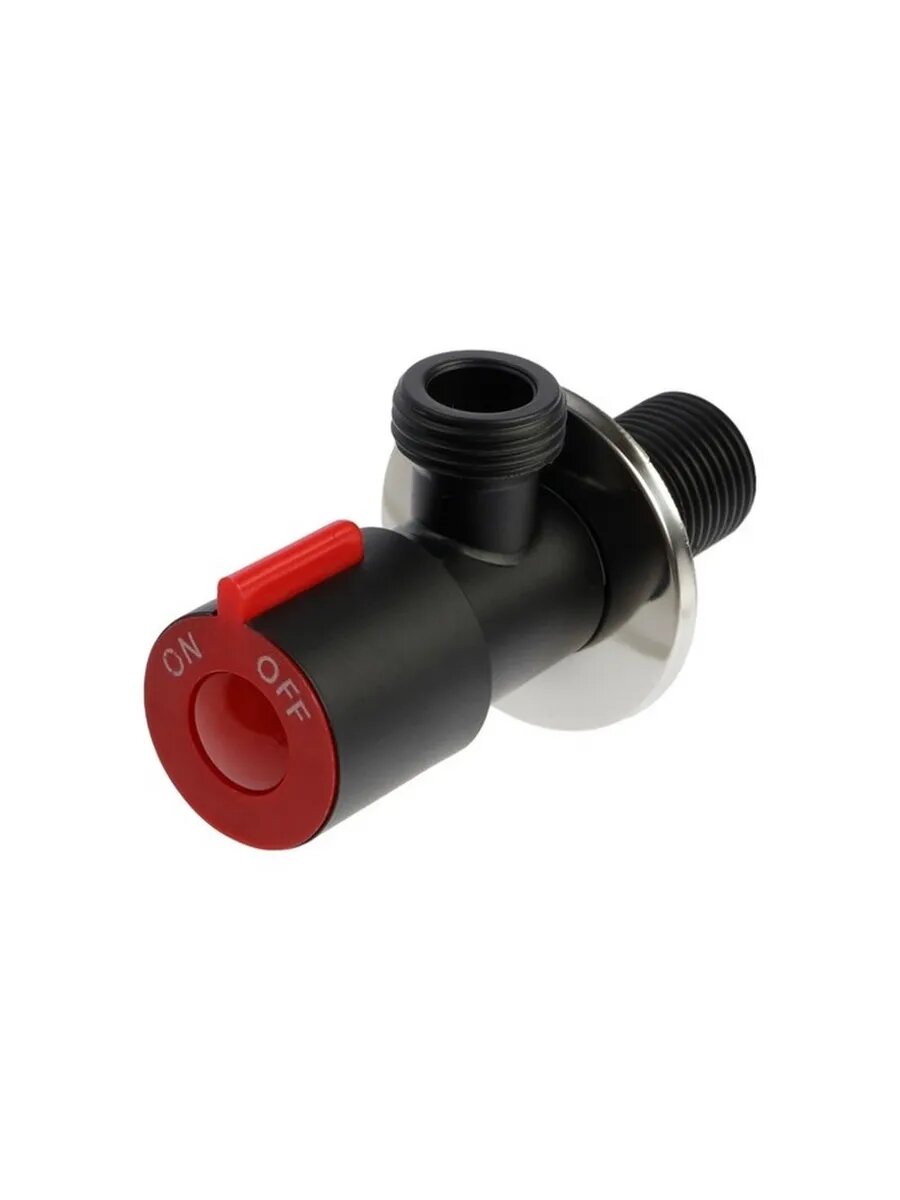 Угловой кран с керамическим механизмом и стальным корпусом