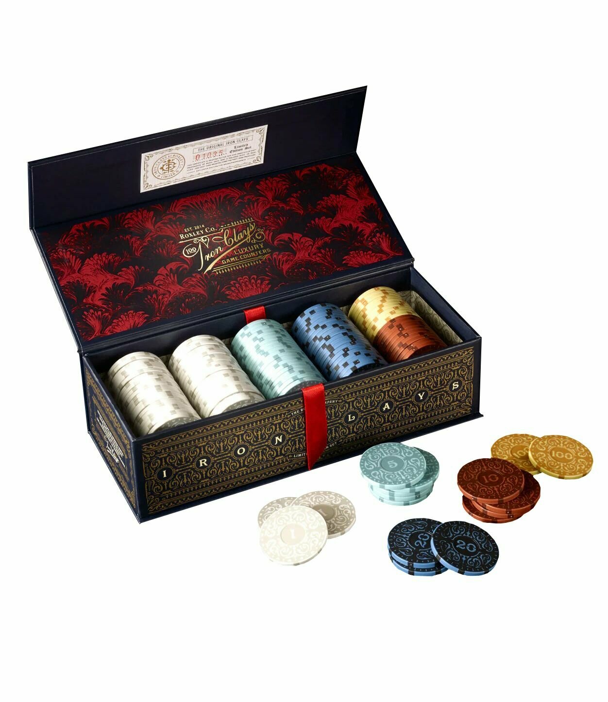 Набор пластиковых фишек Iron Clays 100