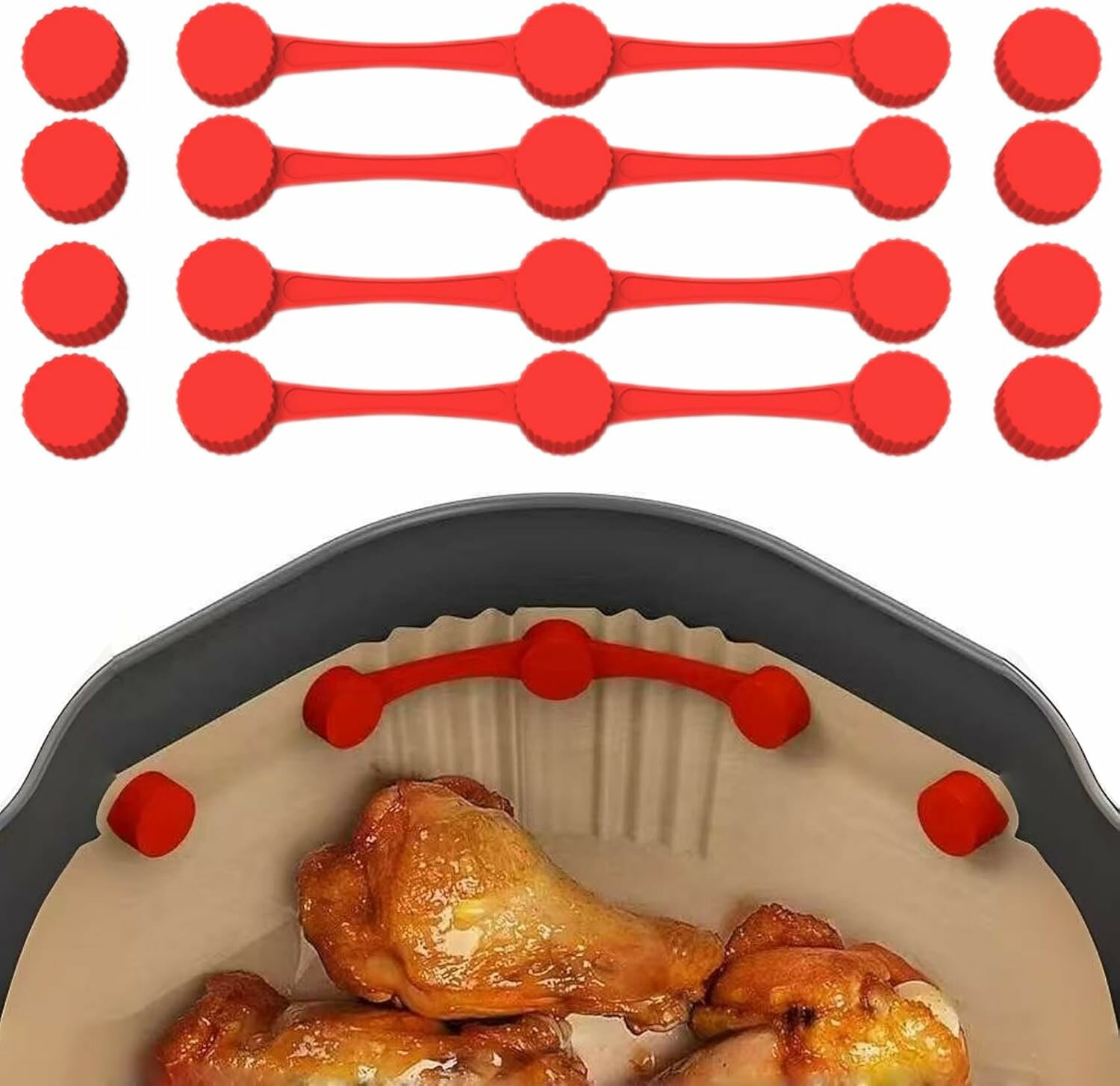 Силиконовые магнитные крепления для фритюрницы