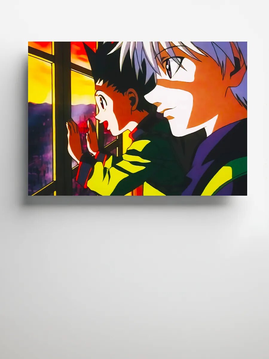 Постер hunter x hunter плакат 34 A2, матовая фотобумага премиум качества — фото 1