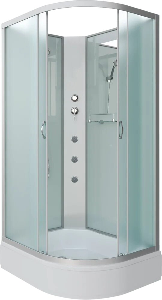 Душевая кабина Niagara Classic NG-33974-14LBKG 90х70 см, без крыши, с гидромассажем