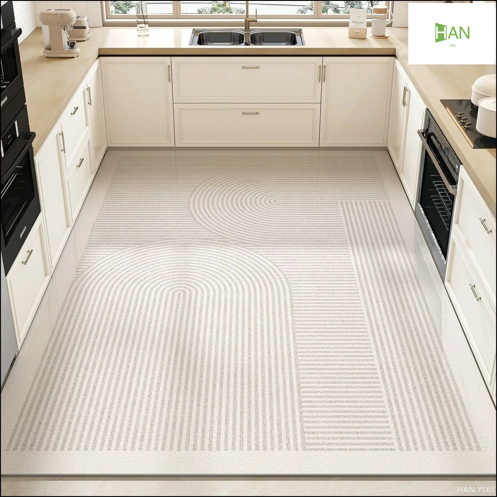 Коврик Alfombrilla Style9, для кухни, влагозащитный, нескользящий, поливинилхлорид, 50х120см