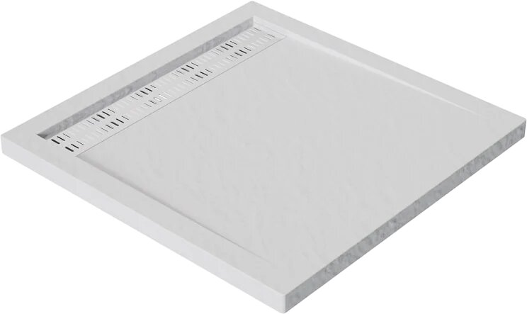 Поддон для душа BelBagno Due TRAY-BB-DUE A-100-4-W0 100х100 с сифоном