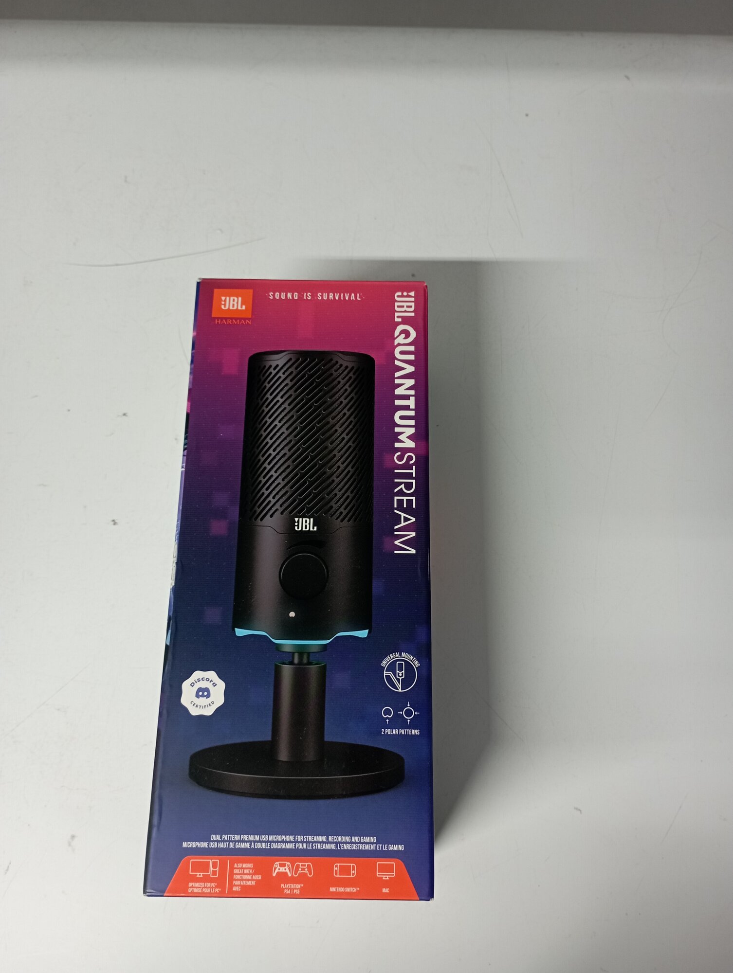 Микрофон JBL Quantum Stream черный