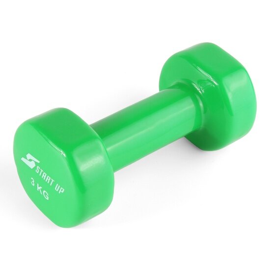 Гантель виниловая Start UP NT08010 3 кг green