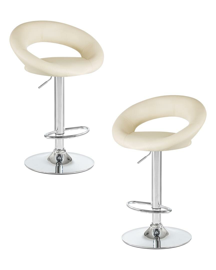 Стул барный DOBRIN Набор 2 шт Стул барный DOBRIN MIRA, кремовый арт. LM-5001-N_CH-M_EL-cream
