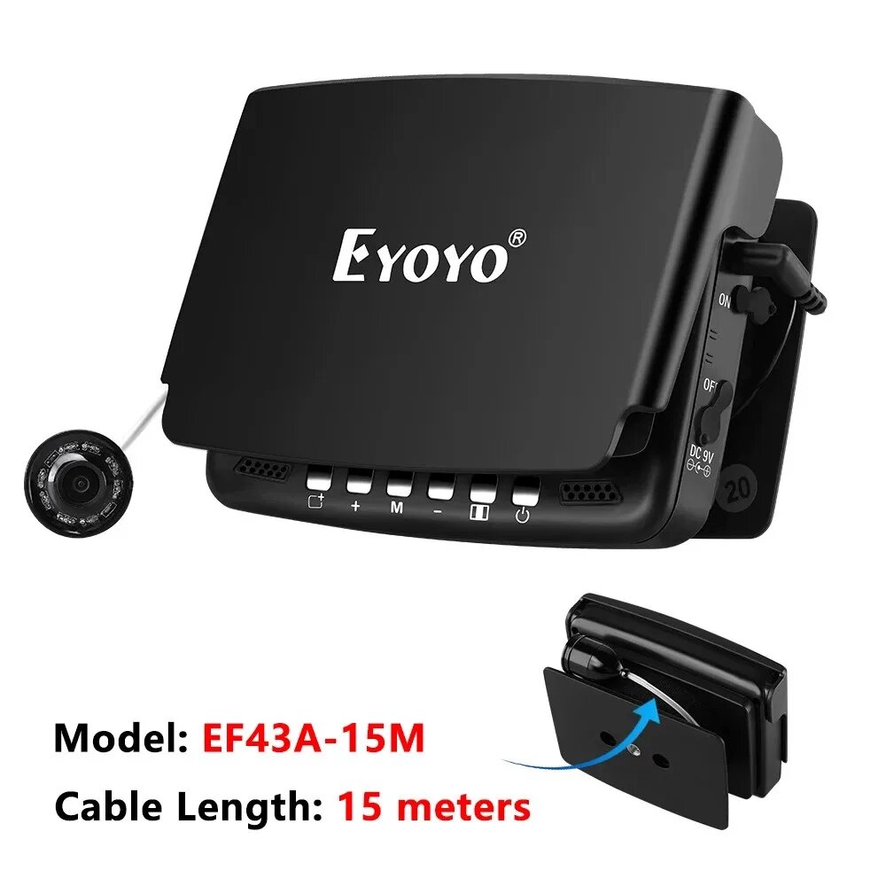 Eyoyo EF43A ледяной детектор для подводной рыбалки 15M Cable - No DVR