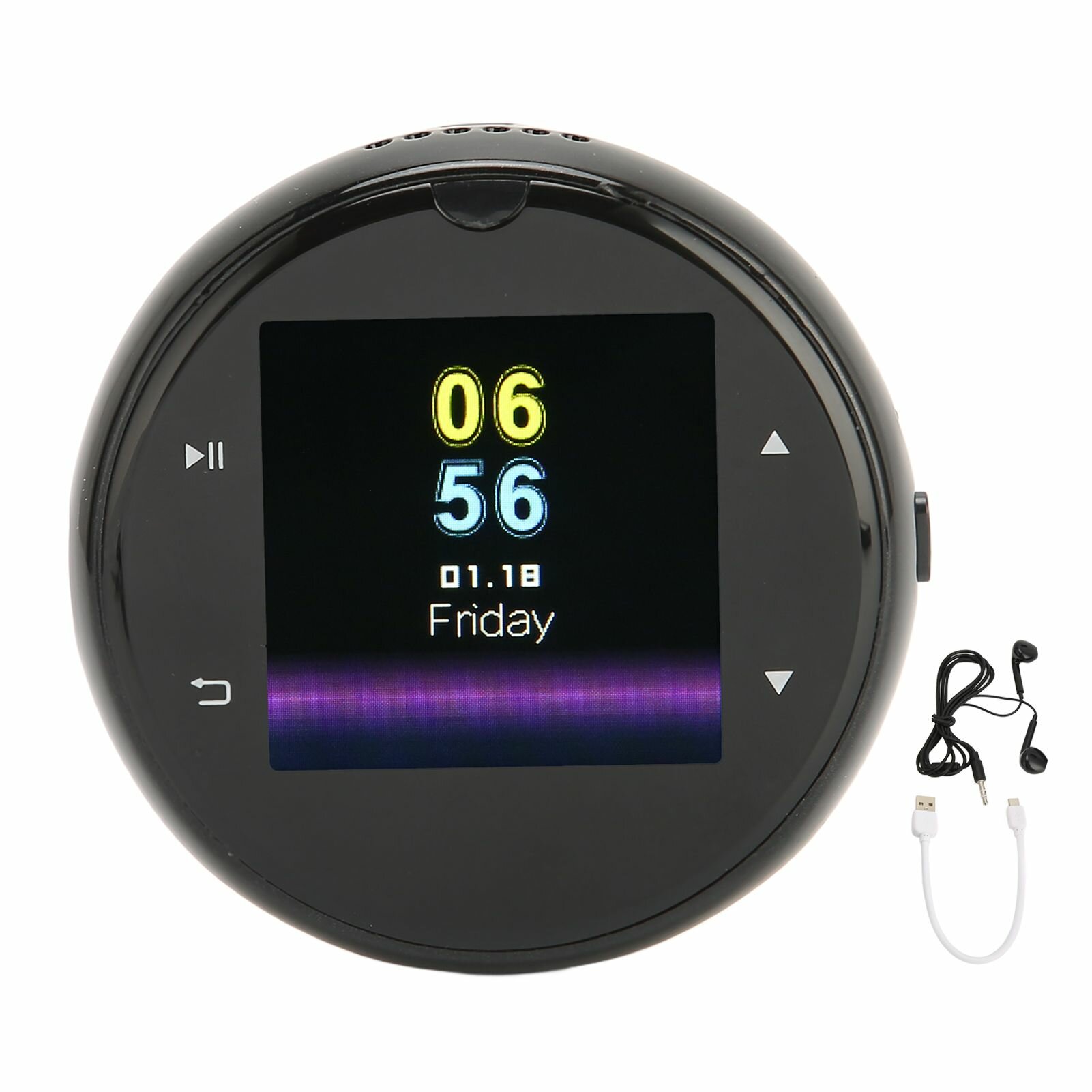 Bluetooth 4.2 MP3-плеер HiFi, 1,54" экран, сенсорные кнопки, черный