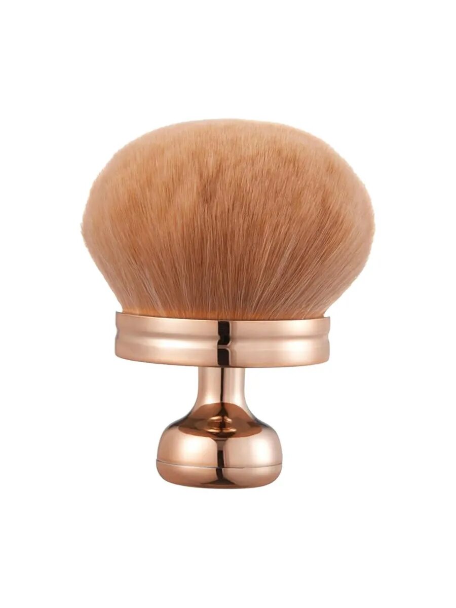 Большая кисть для автозагара 7.6 см розовое золото