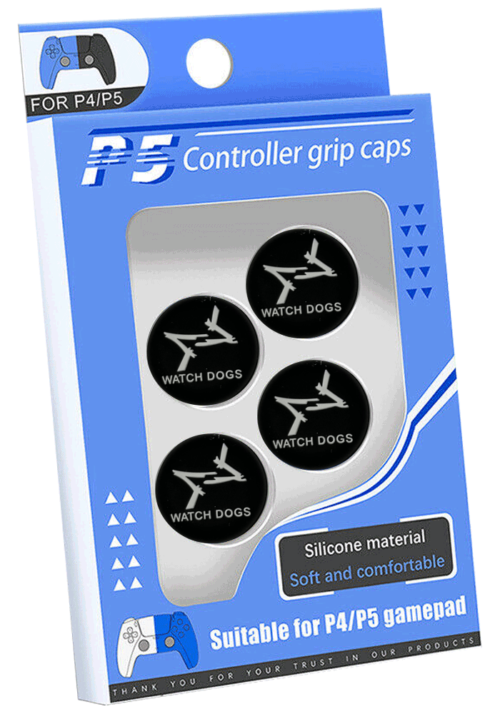 Силиконовые накладки на стики геймпада Sony PlayStation PS4/PS5/Xbox [Watch Dogs]