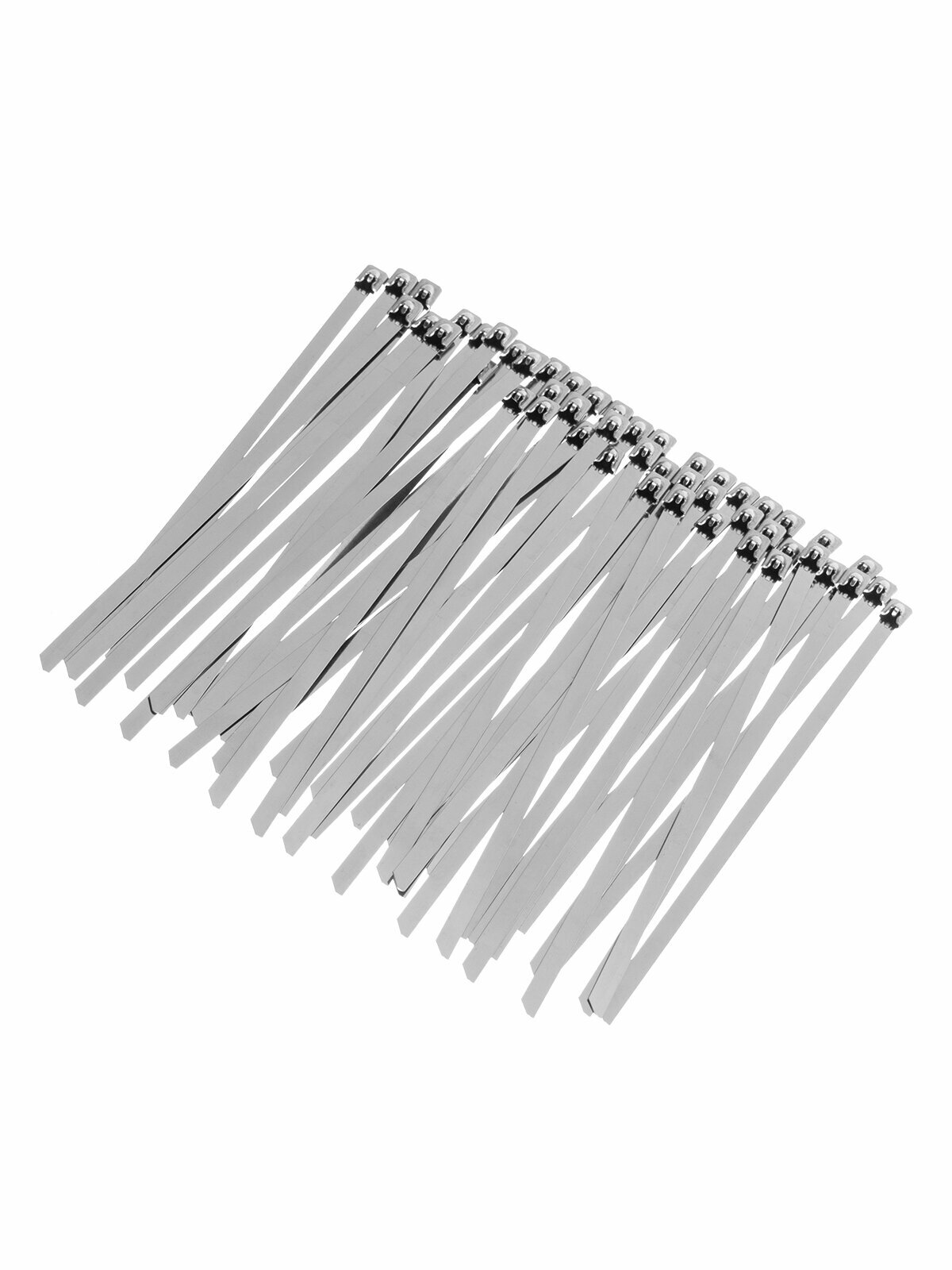 Хомуты металлические Сибртех 200 х 4.6 мм, нержавеющая сталь, 50 штук, стяжки, 45594