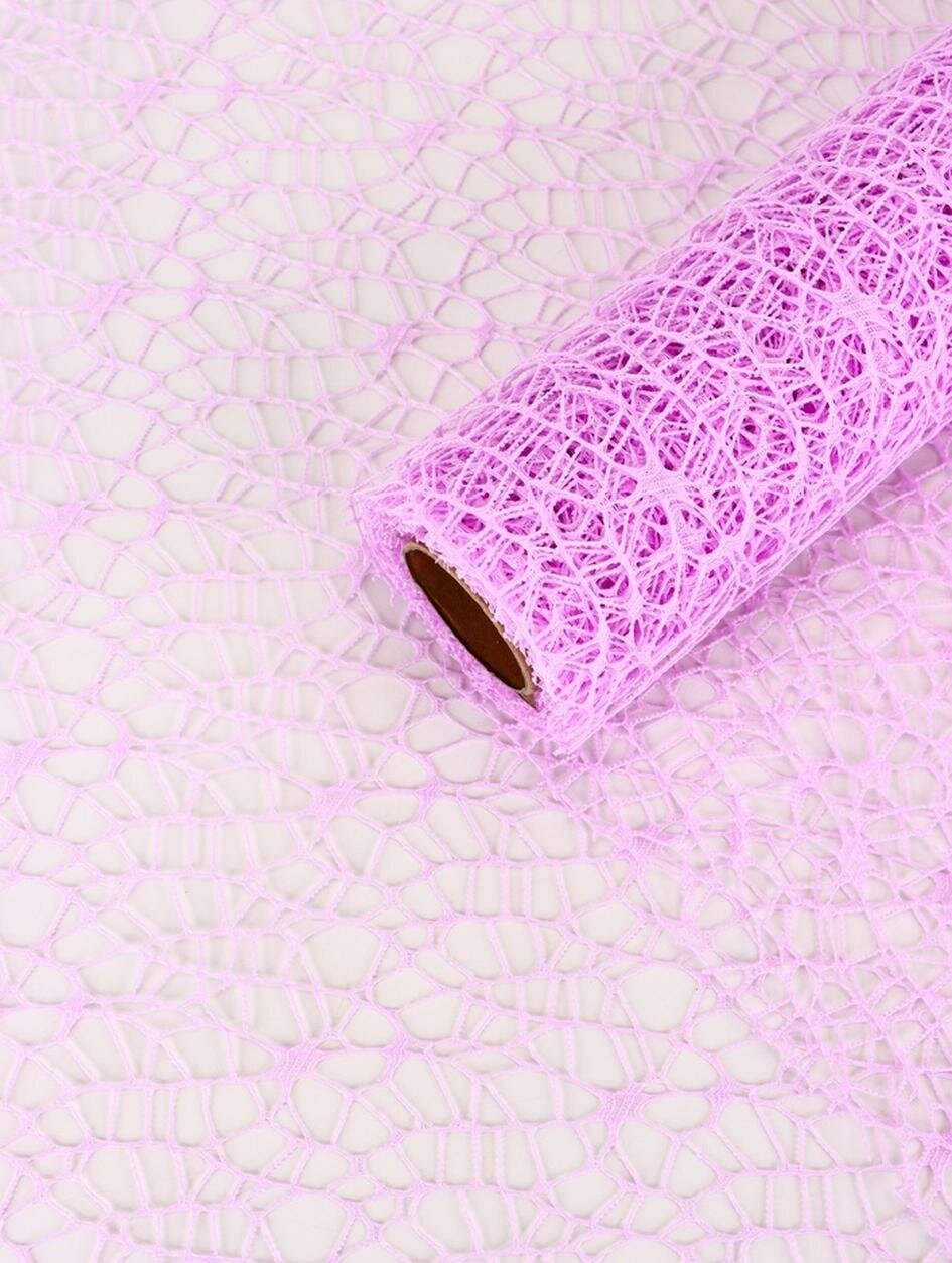 Сетка для цветов UPAK LAND "Крошет", цвет лавандовый, 0,5 х 4,5 м